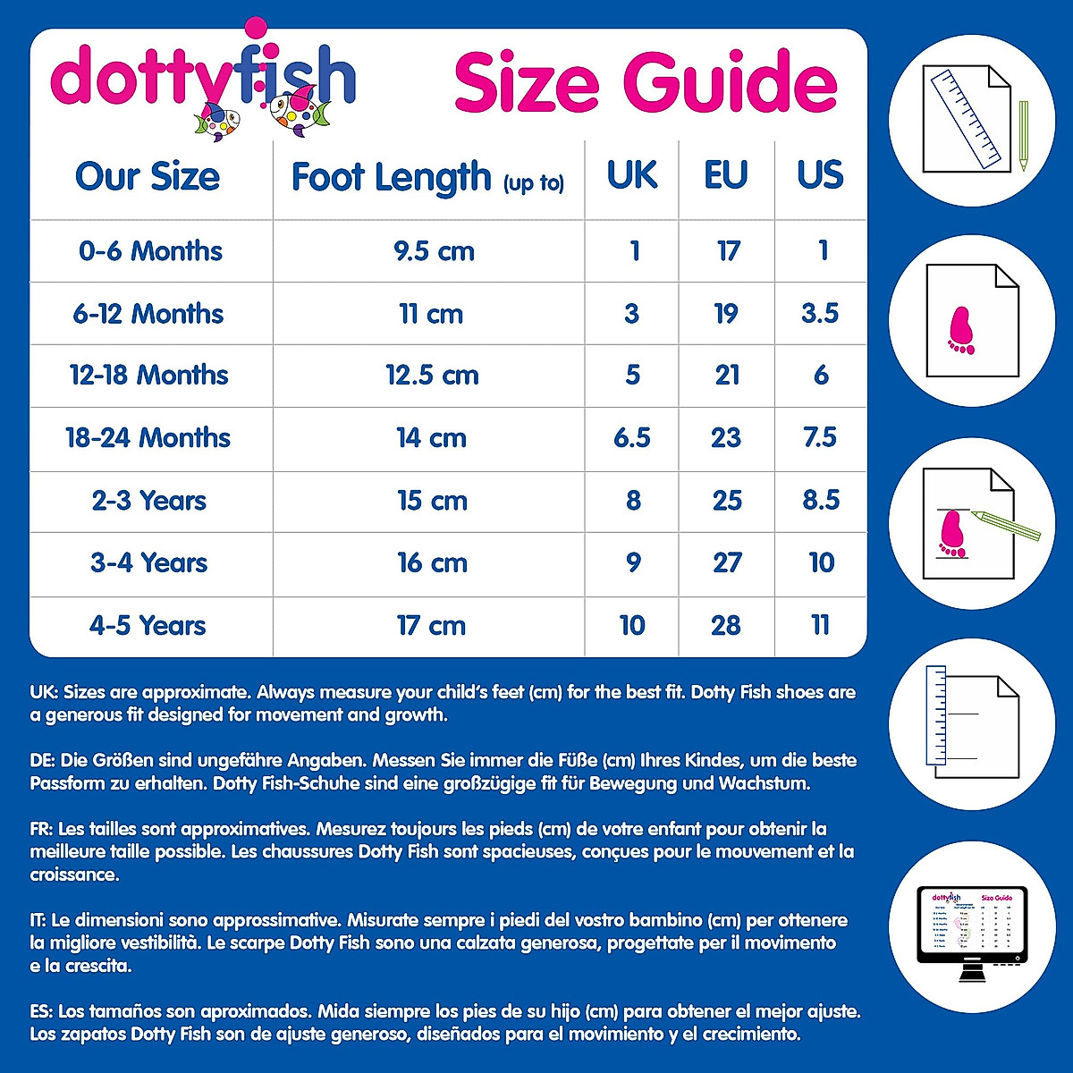 Dotty Fish Soft Leather Infant Shoes Unisex pre-Walkers. Polar Bear on Ice Blue Shoe. 6-12 Months