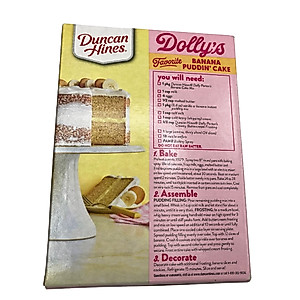 Dolly Parton Cake Mix Bundle with Buttercream Frosting - Features (2) boxes of southern banana cake mix (2) containers of buttercream frosting and (1) Make Every Day a Friday Kitchen Clip