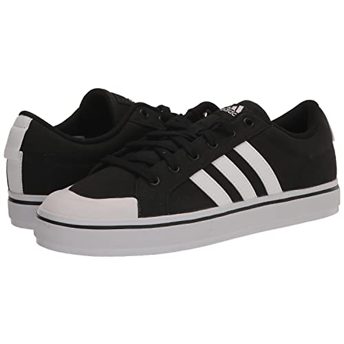 adidas Men's Bravada 2.0 Skate Shoe, Black/White/Black, 10