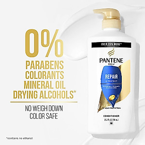 Pantene Shampoo, Conditioner and Hair Treatment Set, Repair & Protect for Damaged Hair, Safe for Color-Treated Hair