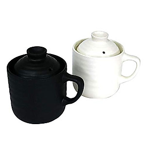 Donabe Microwave Rice Cooker Mug, 500ml, Random Color - Either Black or White