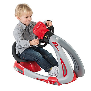 Smoby: V8 Driver, Kids Can Play and Develop Real Life Skills, Features Includes Back Lit Screen, Real Sounds and Mechanical Pedals, for Ages 3 and up