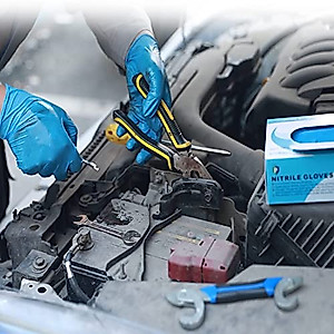 PROMEDIX P Nitrile Gloves, 4mil-100 Count, Gloves Disposable Latex Free, Disposable Gloves for Household, Food safe