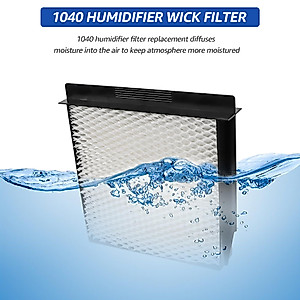 NISHCON 1040 Super Wick Humidifier Filter Replacement for Essick Air AIRCARE Humidifiers Filter B40 B40-C 3D6 100 5D6 700 7D6 100 D46 720 CM330AWHT CM330ABLK CM330DWHT CM330DBLK - 4 Pack