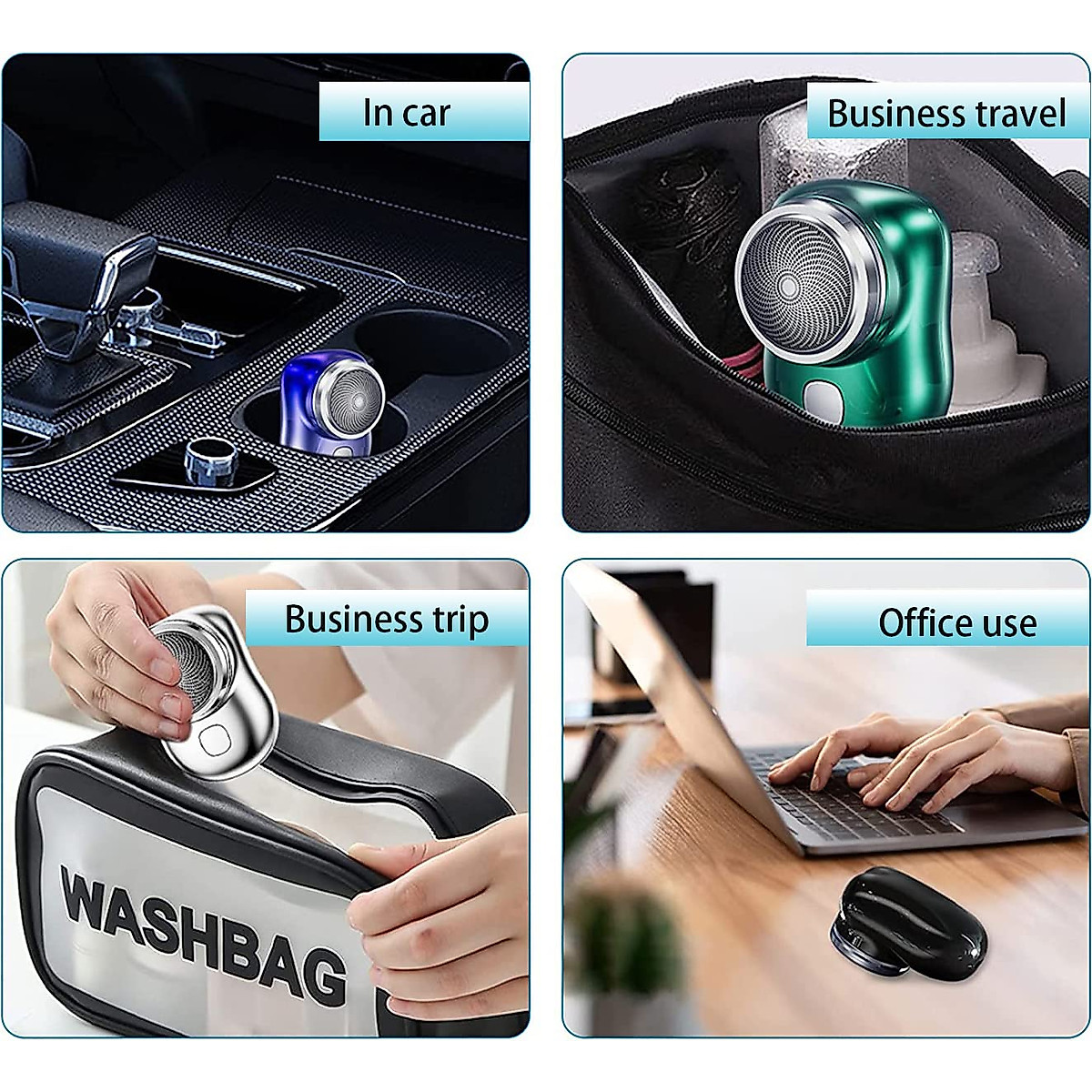 Mini-Shave Portable Electric Shaver, 2023 New Upgrade Mini Electric Razor Shavers for Men, Rechargeable Shaver Easy One-Button Use Suitable for Home,Car Travel,Father's Day,Mother's Day Gift