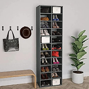 vidaXL Shoe Cabinet Home Indoor Hallway Living Room Household Supply Shoe Storage Rack Organizer Cabinet Shelf Furniture White Engineered Wood