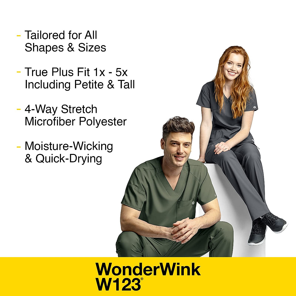 WonderWink W123 Women’s Drawstring Scrub Pant — Navy, Large