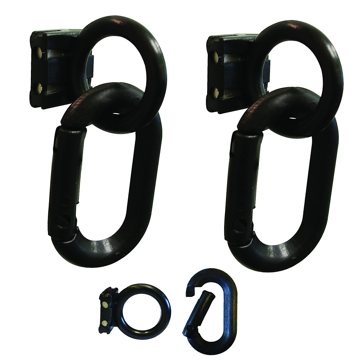 Mr. Chain Magnet Ring with Carabiner Kit, Black, 2 Count(Pack of 1) (72103)