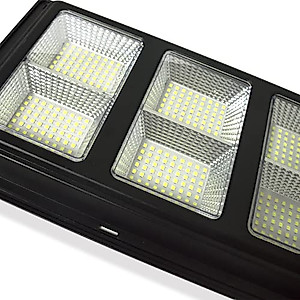 Lysed 2 Pack Solar Street Light Outdoor with Motion Sensor, 10000LM Dusk to Dawn Solar Flood Lights IP66 Waterproof LED Security Light for Parking Lot, Yard, Street, Basketball Court