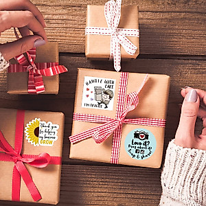 Handle with Care Stickers for Shipping,Fragile Stickers for Shipping,Funny Fragile Stickers,Small Business Stickers 500 Labels Per Roll