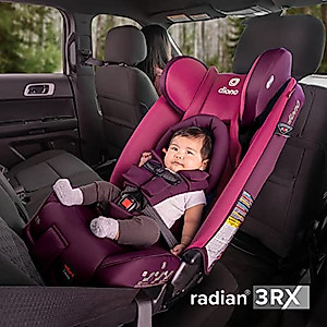 Diono Radian 3RX 3-in-1 Rear and Forward Facing Convertible Car Seat, Adjustable Head Support & Infant Insert, 10 Years 1 Car Seat Ultimate Safety and Protection, Slim Fit 3 Across, Pink Blossom