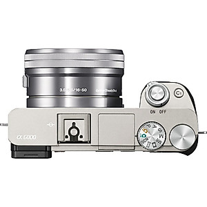 Sony Alpha a6000 24.3MP Digital Camera with 16-50mm Power Zoom and 55-210mm Lenses (Silver)