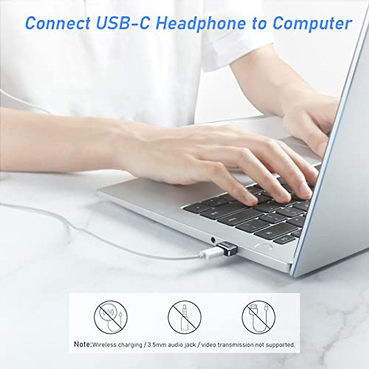 Blukar USB C Female to USB Male Adapter, [3 Pack] Type C to USB A Charger Cable Adapter Converter for Fast Charging & Data Sync, Compatible with iPhone 13/12/11 Pro, iPad Air 6, Galaxy S21/S20 etc.