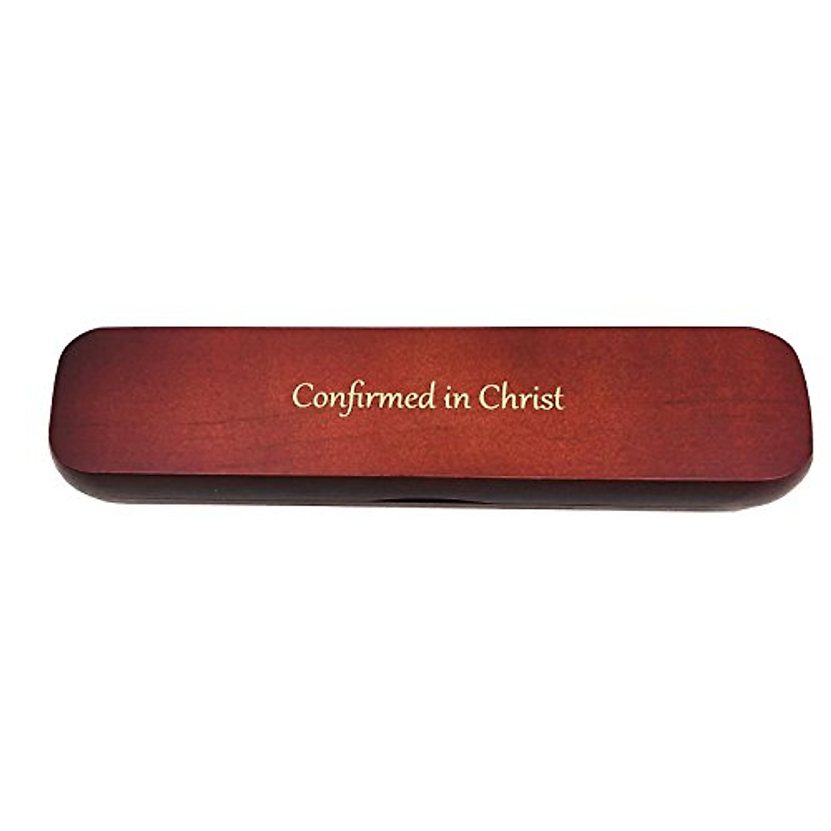 Confirmation Gift Set, Confirmed in Christ Wood and metal gold pen set with matching case, engraved with a special inspirational message