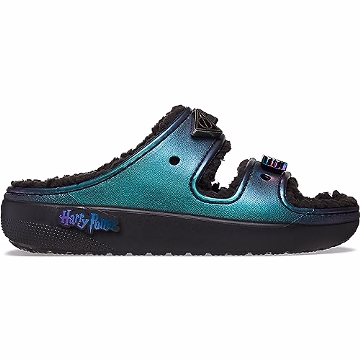 Crocs Unisex-Adult Classic Harry Potter Cozzzy Sandals Slide, Black, Numeric_9 US Men
