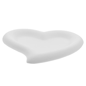 ABOOFAN 2pcs Nail Jewelry Tray Earring Dish Bathroom Vanity Tray Entryway Key Dish Decorative Dish Heart Shaped Trinket Dish Jewelry Dresser Ring Storage Holder Organizer Plaster Necklace