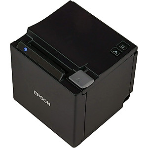 Epson TM-M10-002 Thermal Wired POS Receipt Printer, Black - USB Connectivity - 150mm/s, 203 dpi, 2.26" Label Width, Auto-Cutter, Monochrome