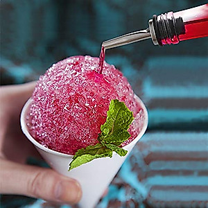 AOZITA 24 Pack Stainless Steel Classic Bottle Pourers Tapered Spout - Liquor Pourers with Rubber Dust Caps