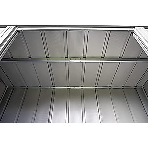 Arrow Classic Steel Storage Shed, 6x4, Flute Grey