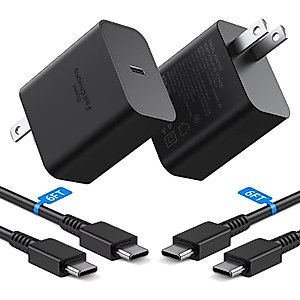 45W USB C Fast Charger Samsung Super Fast Charging Type C Charger Block with 6FT Cord, PPS Android Phone Charger for Samsung Galaxy S23 Ultra/S23/S23+/S22 Ultra/S22+/S22, Note 10/20, Galaxy Tab S8/S7