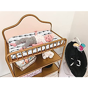 Changing Pad Cover – Baby Changing Pad Covers 4 Pack – Boy or Girl Changing Pad Cover – Pure Jersey Machine Washable Black and White Changing Table Cover – Diaper Changing Pad Cover Sheets