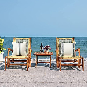 OTOSTAR Set of 2 Outdoor Pillow Covers 18x18 Inch Waterproof Decorative Throw Pillow Covers Geometry Pillowcases Square Cushion Case Garden Pillows Shell for Couch Patio Furniture Tent Balcony (Grey)