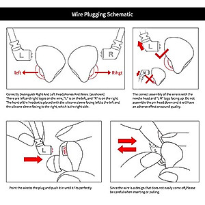 Andiker KZ ZSN-C Quad Driver Earphones DD+BA Hybrid Technology Electronic Crossover Wired Headset, Detachable Cable Heavy Bass Stereo in-Ear Earbuds with Storage Box (ZSN-C Mic, Black)