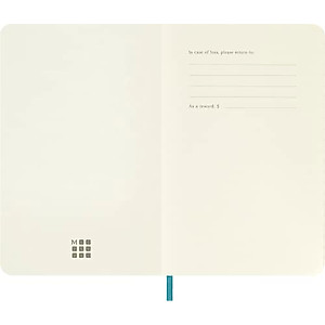 Moleskine Classic Notebook, Soft Cover, Pocket (3.5" x 5.5") Ruled/Lined, Reef Blue, 192 Pages