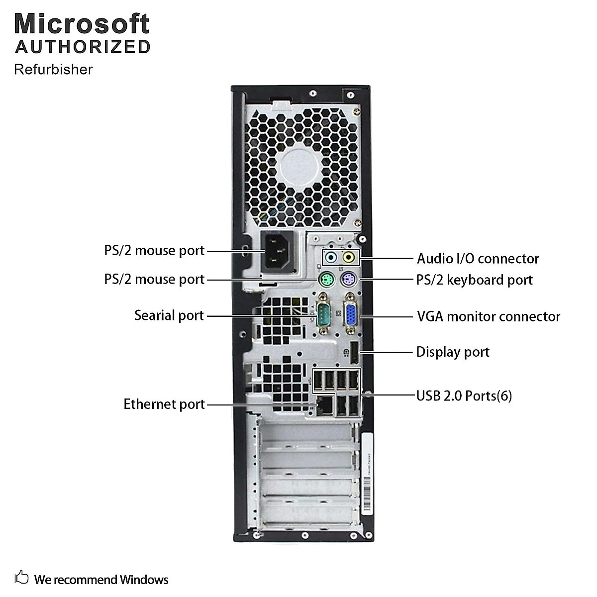 HP Elite 8200 SFF High Performance Business Desktop Computer Intel Quad Core i7 up to 3.8GHz Processor 2TB HDD 16GB DDR3 Memory DVD Windows 10 Professional (Renewed) (16GB)