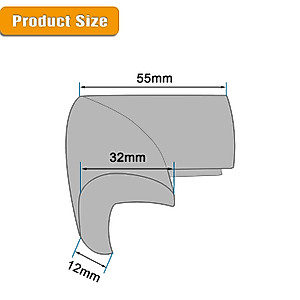 LURICO 4 Pieces Set Corner Protector | Baby Proofing Table Corner Bumper Guard | Child Safety Furniture Fireplace Corner Edge Guards | Soft Foam | Safe Corner Cushion | Pre-Taped | (Coffee Brown)