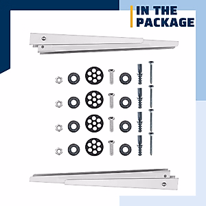 Pearwow Mini Split Wall Mounting Bracket for 9000-18000 BTU Universal Ductless Air Conditioner Heat Pump Systems,Compressors,Condenser Units,Support up to 280lbs