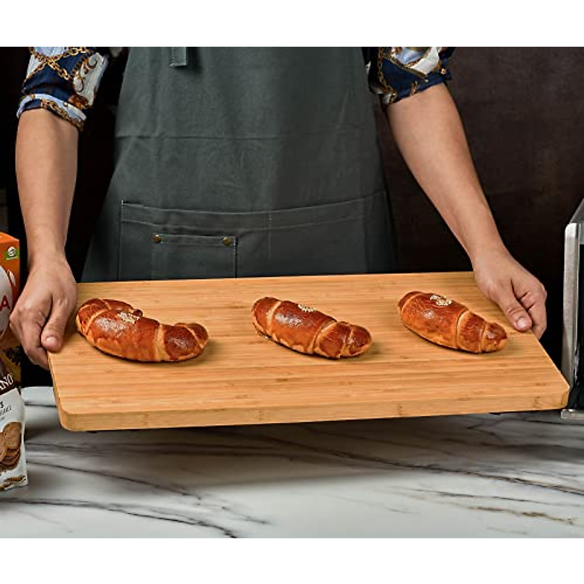 Cutting board Compatible with Breville BOV900BSS the Smart Oven Air Fryer Pro, Accessories for Countertop Convection Oven, With Heat Resistant Silicone Feet, Creates Storage Space, Protects Cabinets