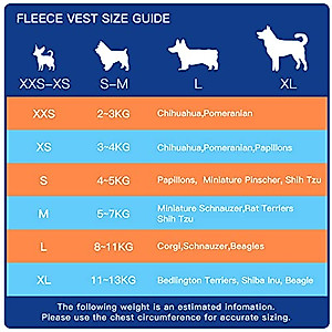 Kigai Red Anchor Dog Coat Fleece Warm Windproof Pet Clothes for Snow Cold Weather, Soft Cozy Breathable Dog Winter Jacket for Small Medium Large Dogs with Leash Hole Pet Coat(XXS - XL)