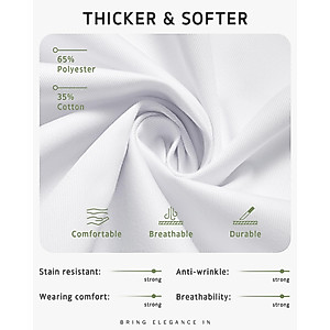 Syntus Chef Apron for Men Women Kitchen Cooking Apron with Pockets, Adjustable Bib Aprons Stain Resistant, 1 Pack White