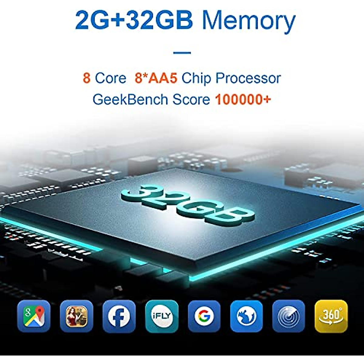 Double Din Touchscreen Car Stereo - Detachable 10 Inch Car Audio Receivers, Floating QLED Car Radio Multimedia Player with Apple CarPlay, Android Auto, Bluetooth, Live Rear View Camera, 5.1 Channel