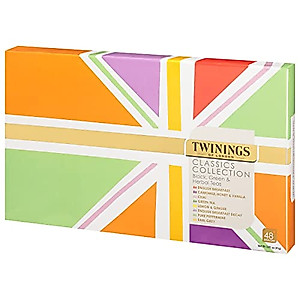 Twinings Tea Classics Collection, Variety Gift Box Sampler, 48 Tea Bags (Pack of 1)