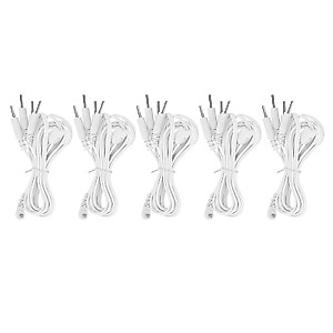 Sonew 5pcs / Bag DC 2.5mm 1.2m 4?in?1 Pin Type Electrode Lead Wires Cable, TENS Lead Wires for TENS Unit Physiotherapy Machine