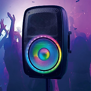Ion Audio Total PA Glow MAX - Bluetooth Speaker, PA System with Microphone Stand & Party Lights (Renewed)