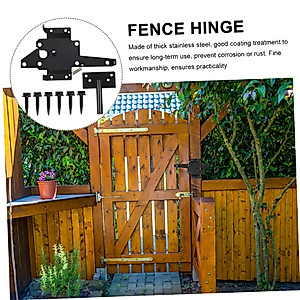 Fence Door Hinge Gate Locks for Outdoor Fence Hidden Door Gate Latches for Metal Door Closer Hinge Metal Fencing Double Sided Door Lock Fence Gate Lock Gate Locks for Wooden Fence