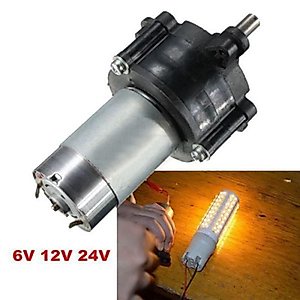 20W 12V 24V Micro High Power Handheld Generator 12V/24V 1500mA DC Wind Power Generator DIY Emergency Generator With Handle And LED Light (Color : 24V)