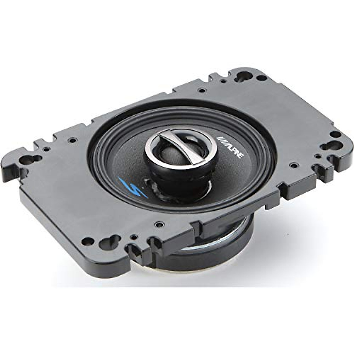 Alpine S-S40 S-Series 4-inch Coaxial 2-Way Speakers (pair) - Contains 4x6" Adapter Plate