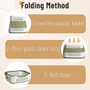 35L Collapsible Laundry Baskets Plastic with Handles,Removable Pop Up Storage Container,75L Clothes Laundry Hamper-Foldable Laundry Basket 0rganizer