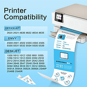 YATUNINK Remanufactured Replacement for HP 62XL 62 XL Black Color Ink Cartridges to Use with Envy 5640 5642 5643 5646 5660 7640 7645 OfficeJet 5740 5745 5746 200 250 Printer(2 Pack)