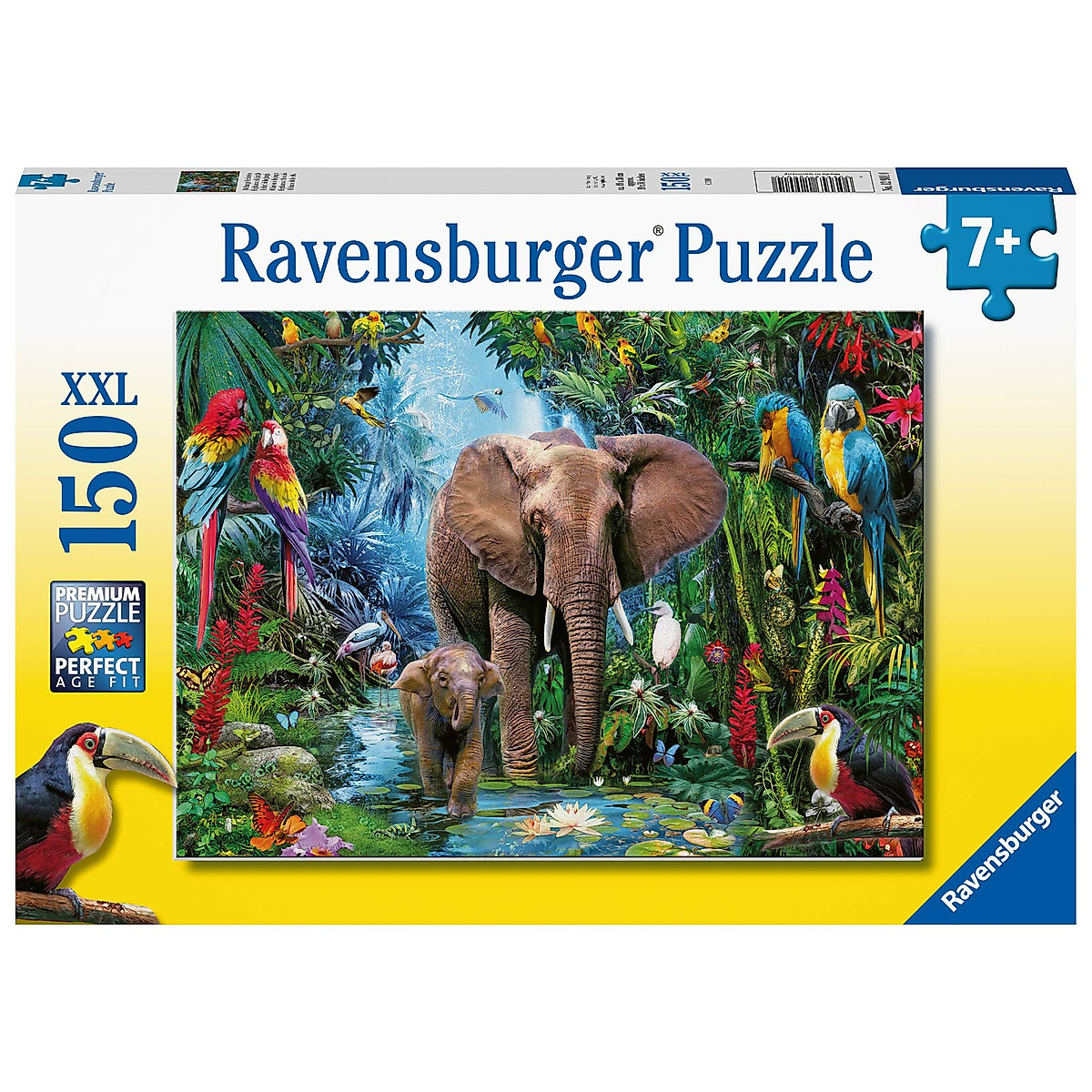 Ravensburger 12901 Safari Animals 150 Piece Puzzle for Kids - Every Piece is Unique, Pieces Fit Together Perfectly