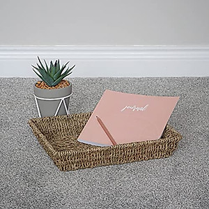 JVL Seagrass Rectangular Storage Tray