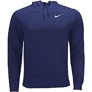 Nike 826433-010 Men Black Pull-Over Hoodie (as1, alpha, x_l, regular, regular, Midnight Navy/White)