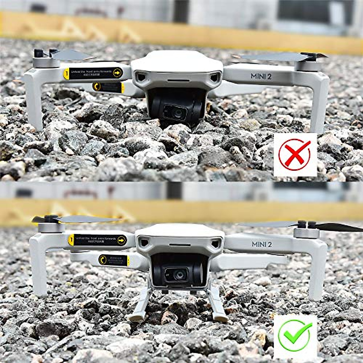 Tomat Mavic Mini 2 SE Landing Gear, Heightened Extender Landing Legs for DJI Mini 2 SE/Mini 2/Mavic Mini Accessories