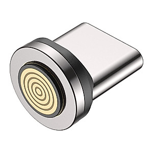 A.S 9Pin Type C Quick Charge Magnetic Adapter [3pcs], Magnetic Plug Replacement Phone Dust Cover Connector for PD60W Magnetic USB Charging Cable (Type C)