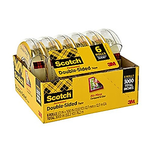 Scotch Thermal Laminating Pouches, 200- Count-Pack of 1, 8.9 x 11.4 Inches, Letter Size Sheets, Clear, 3-Mil (TP3854-200) & Scotch Thermal Laminating Pouches(TP3854-100) & Scotch Double Sided Tape