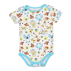 Disney Pixar Newborn Baby Boys 5 Pack Bodysuits 3-6 Months